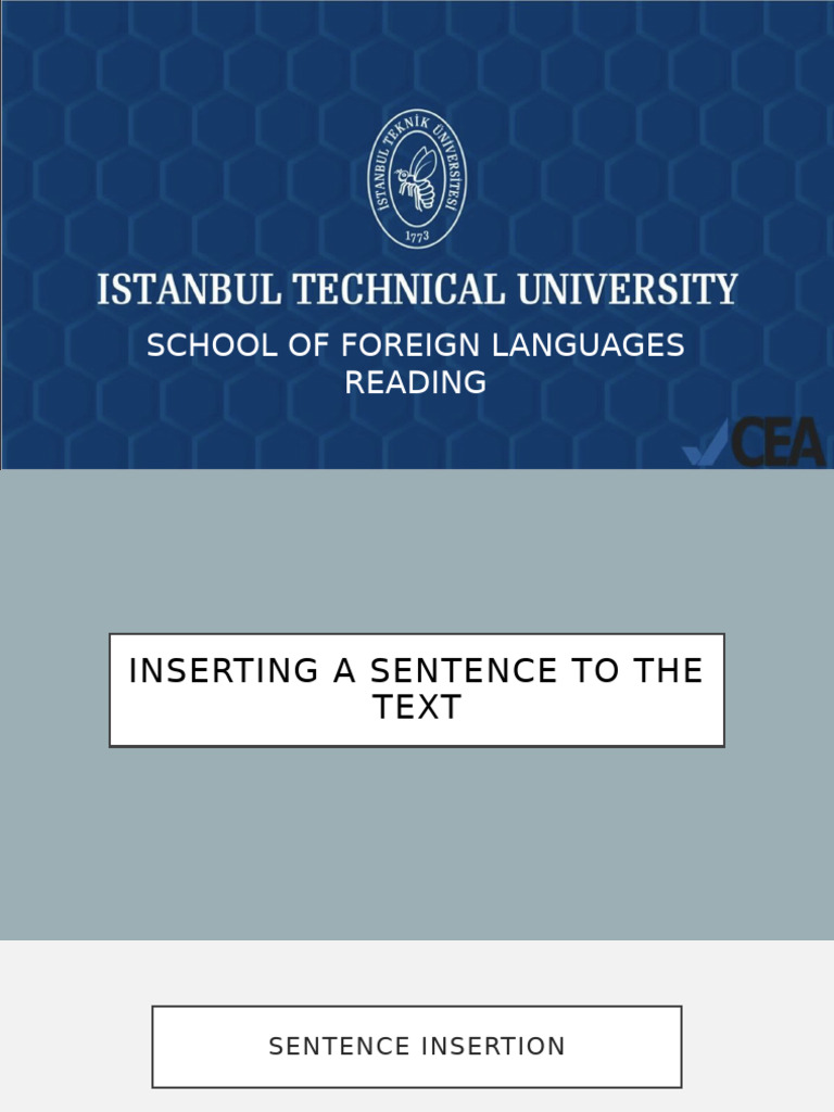 1 - Inserting A Sentence To The Text | PDF | Question | Pronoun