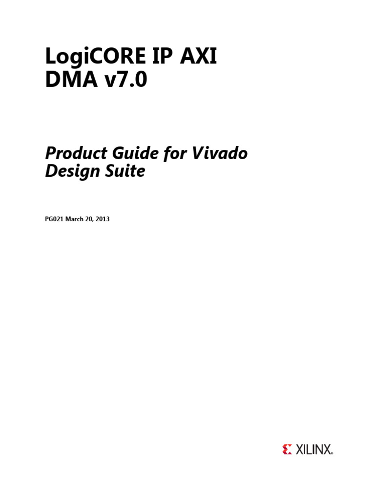 Pg021 Axi Dma | PDF | Input/Output | Computer Architecture