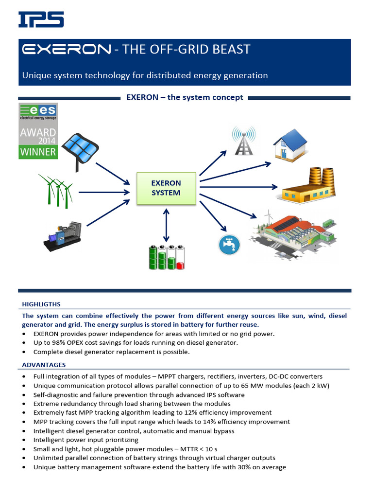Exeron General Brochure | PDF | Electrical Grid | Power Engineering