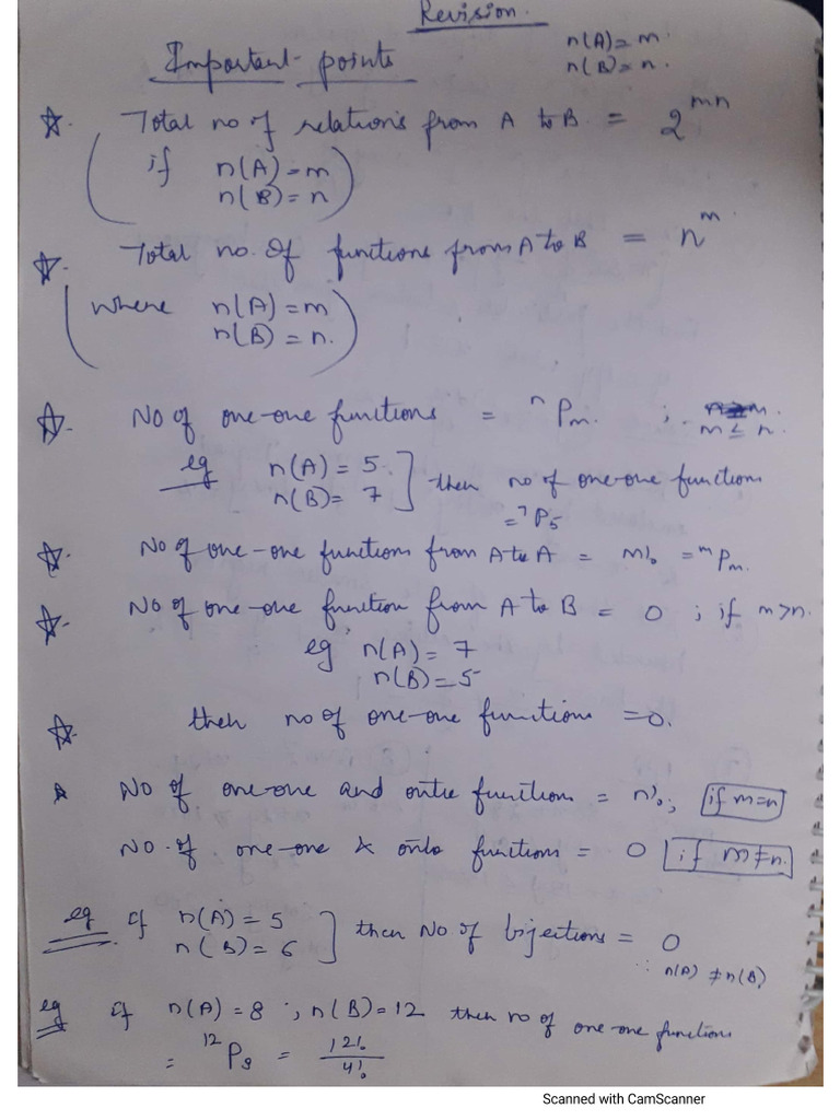 XII - Relations and Functions | PDF