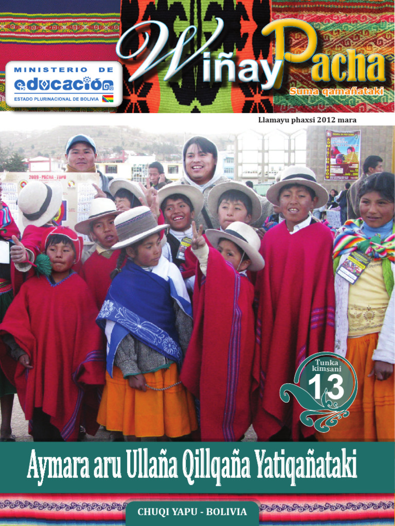 Aymara aru Ullaña Qillqaña Yatiqañataki 13 | PDF | Bolivia | Andes