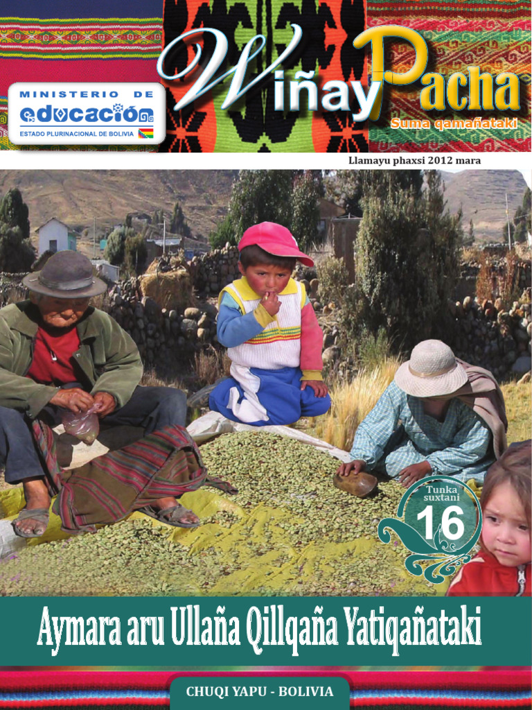 Aymara Aru Ullaña Qillqaña Yatiqañataki 16 | PDF | Bolivia | Andes