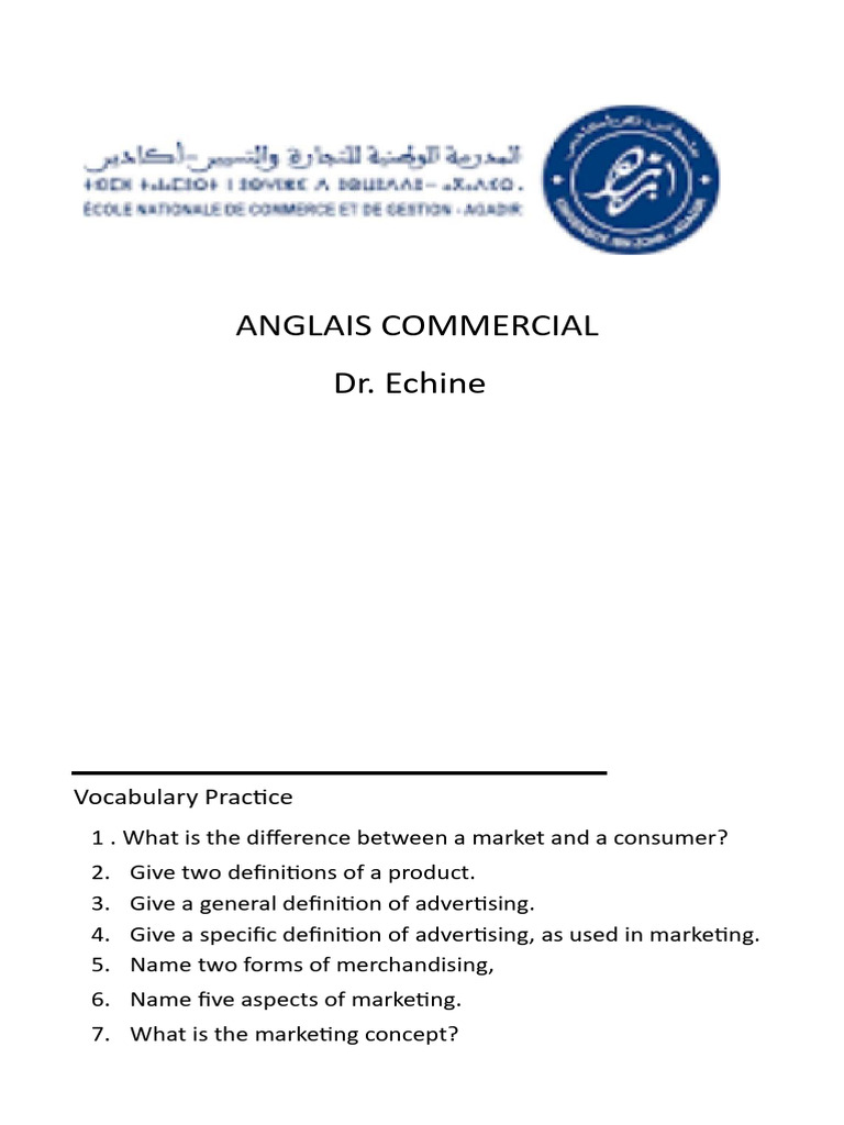 The Language of Advertising and Merchandising in English 9 | PDF ...