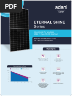 Adani Solar Brochure With Datasheets | PDF | Electrical Components ...