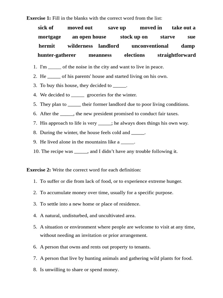 in the wild vocabulary | PDF