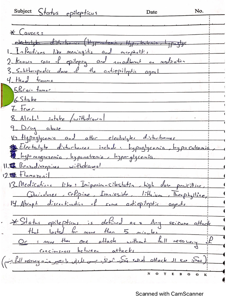 Status epilepticus | PDF