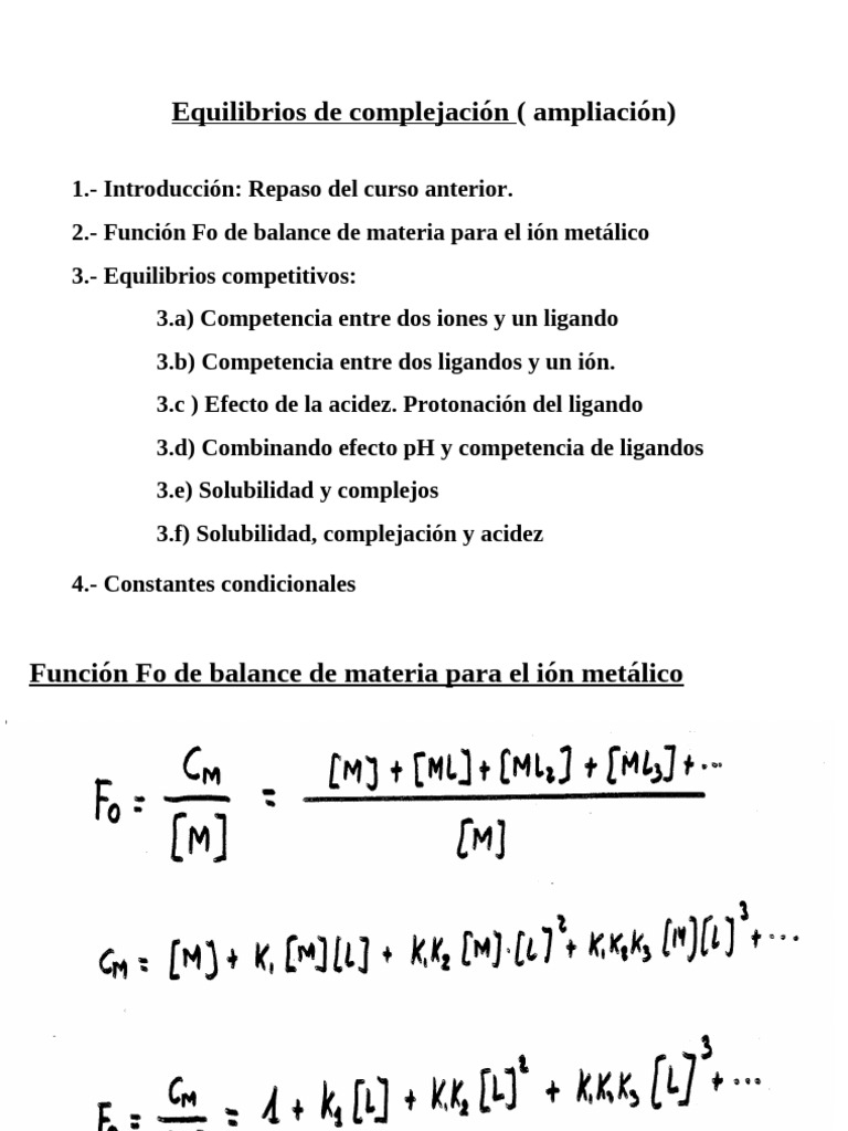 CLASE #14 B Volumetrias Complejacion | PDF | Valoración | Química