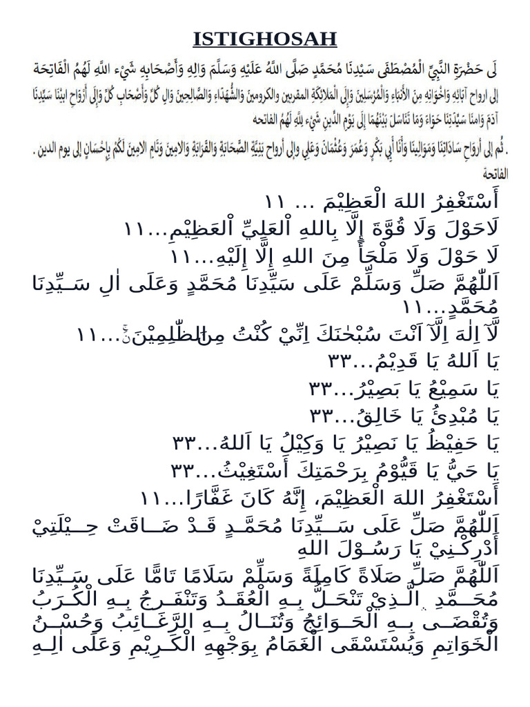 Istighosah | PDF