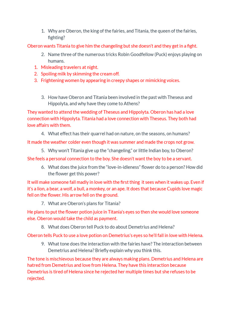 Act 2 Discussion Questions (Partner Work) (1) | PDF