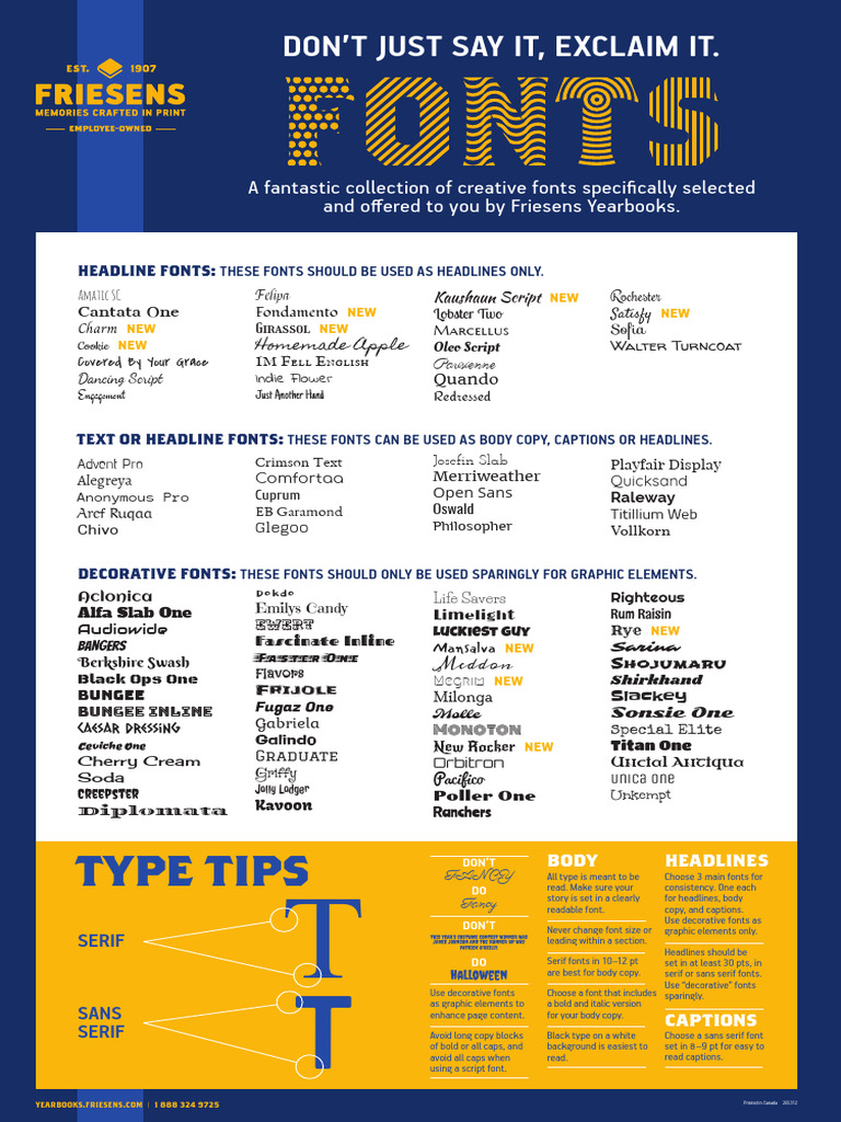 Creative Font Selection Guide | PDF | Typefaces | Serif