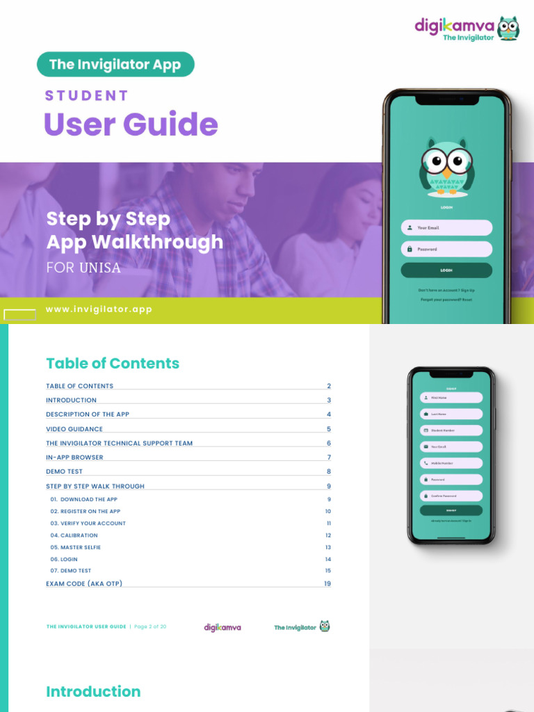 UNISA Invigilator App User Guide | PDF | Mobile App | Qr Code