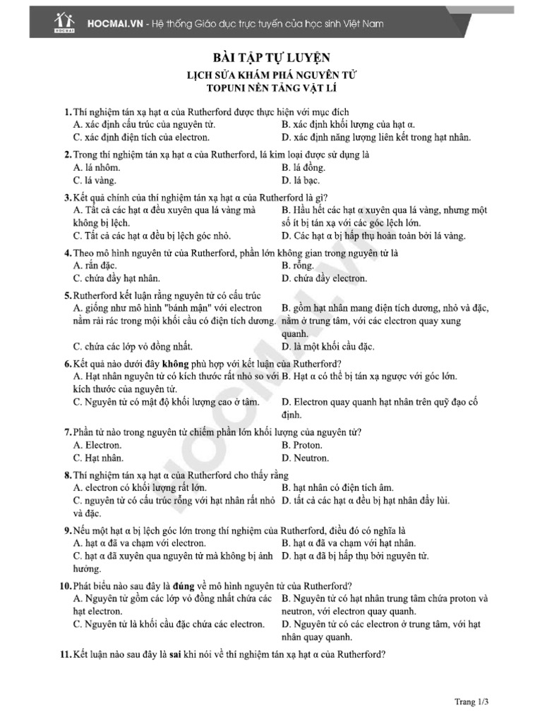 bt lich su kham pha nguyen tu | PDF