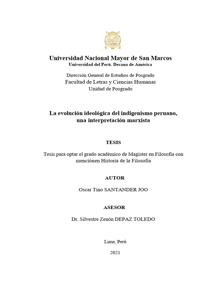 MCSCS - LIVRO - SantanderJooOscar - EvolucaoIndigenismoPeruanoMarxista ...