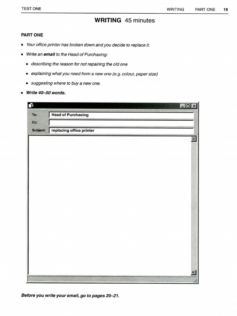 Writing Test 1 | PDF