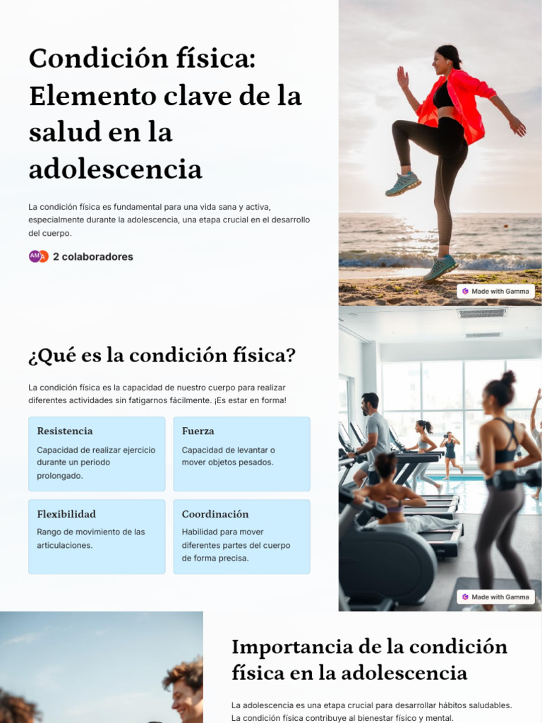 Condicion Fisica Elemento Clave de La Salud en La Adolescencia | PDF ...
