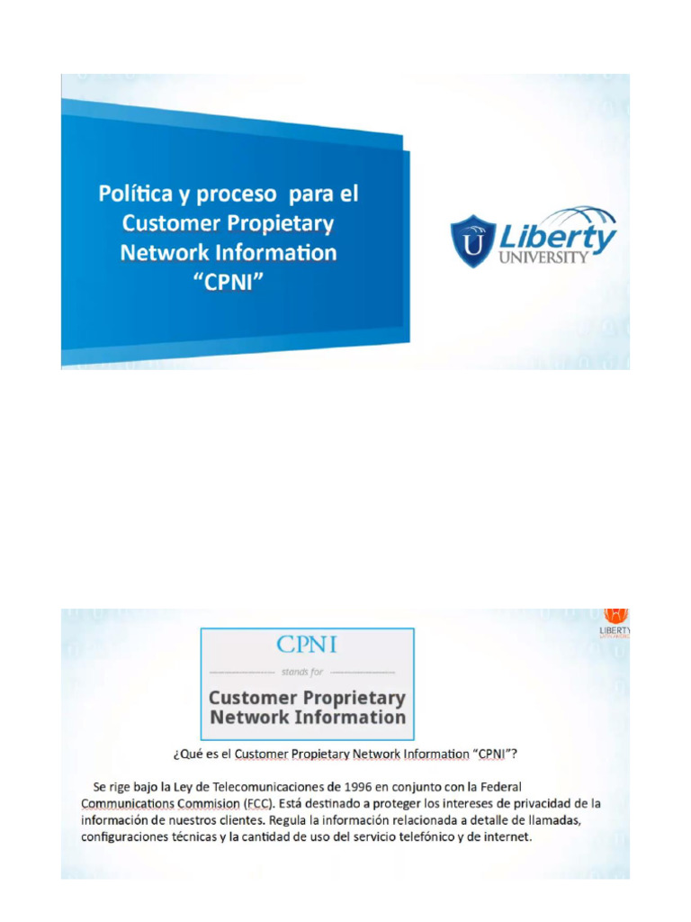 CPNI | PDF