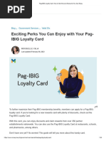 Pag-IBIG Loyalty Card Plus Application 2024 | PDF