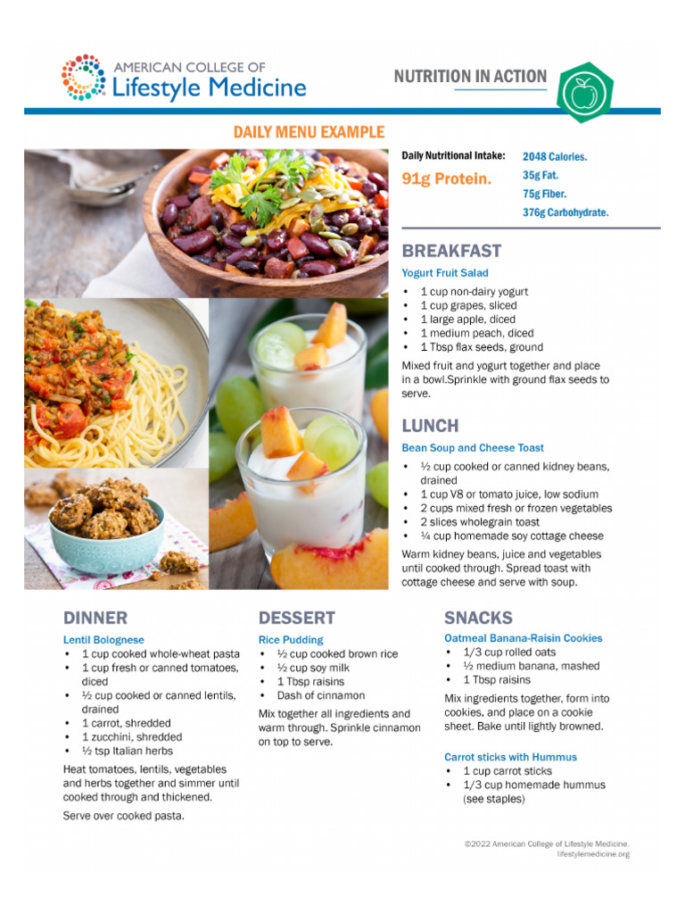 Protein Menus | PDF