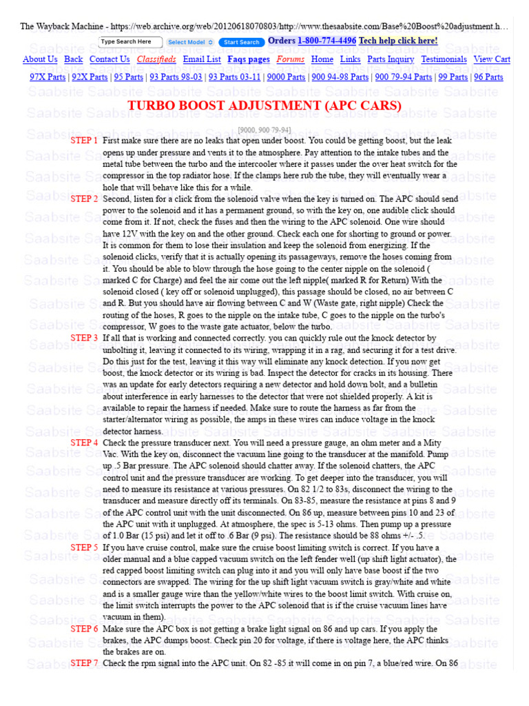 Turbo Boost Adjustment Guide | PDF | Switch | Turbocharger