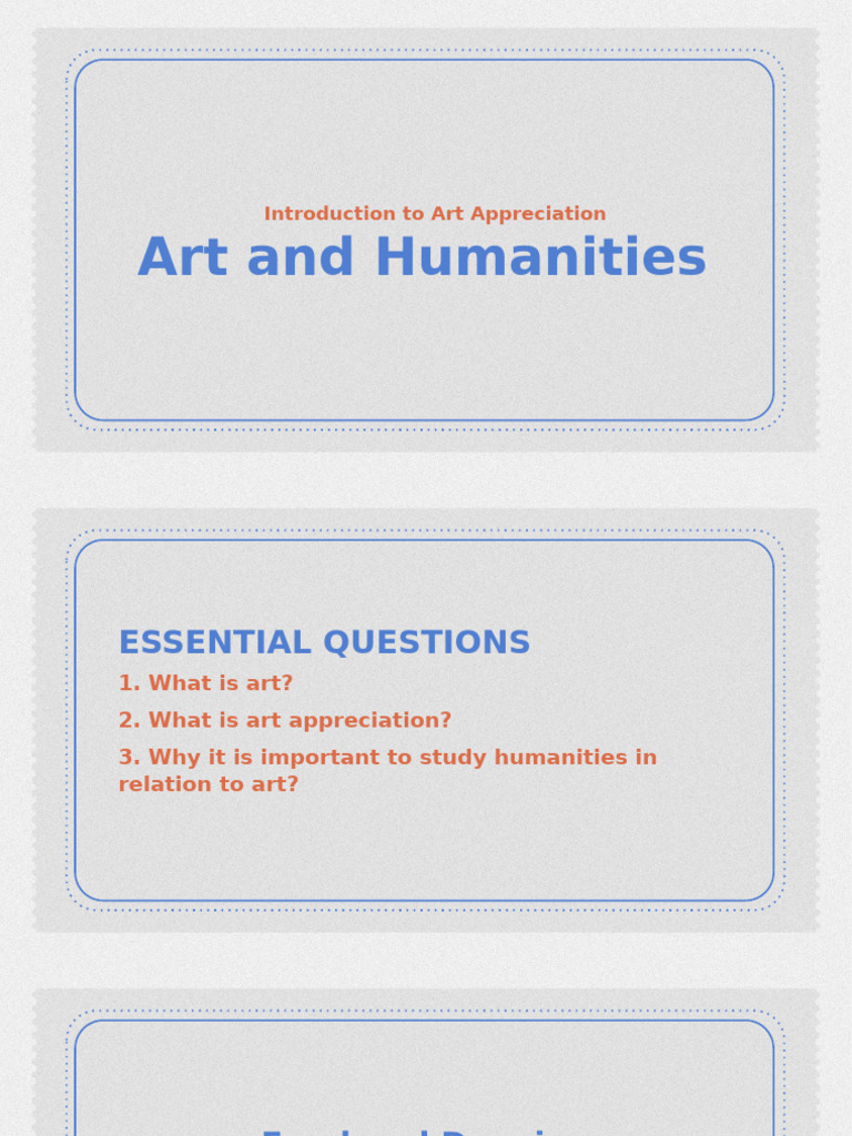 Understanding Art and Humanities | PDF
