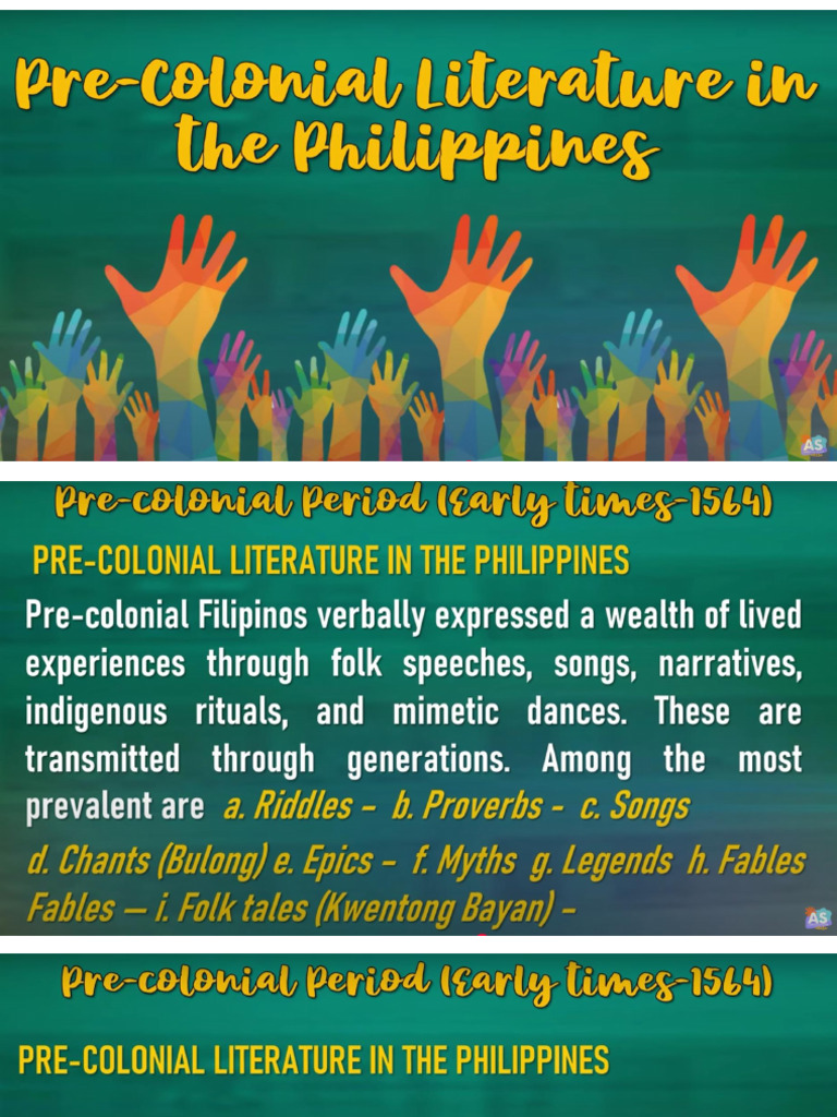 21st Century Lit Pre Colonial Period American | PDF