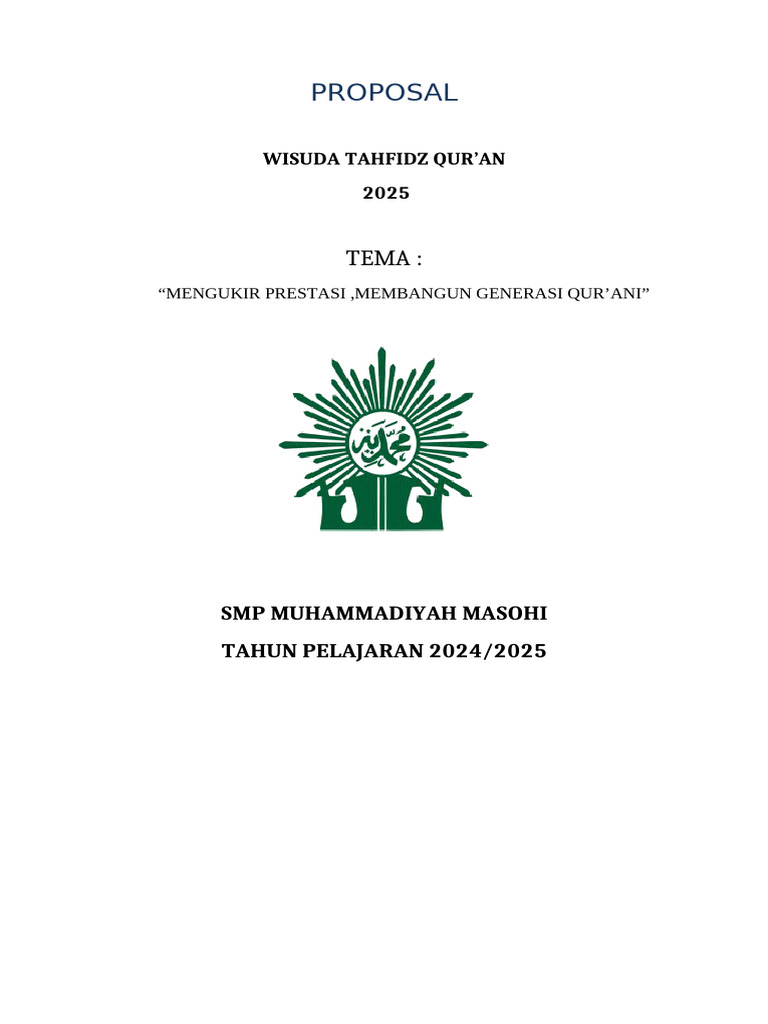 PROPOSAL Wisuda 2025 | PDF
