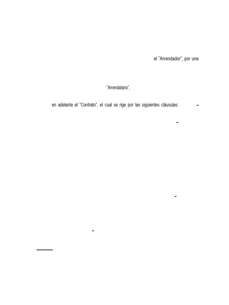 Promesa de Arriendo La Rinconada | PDF