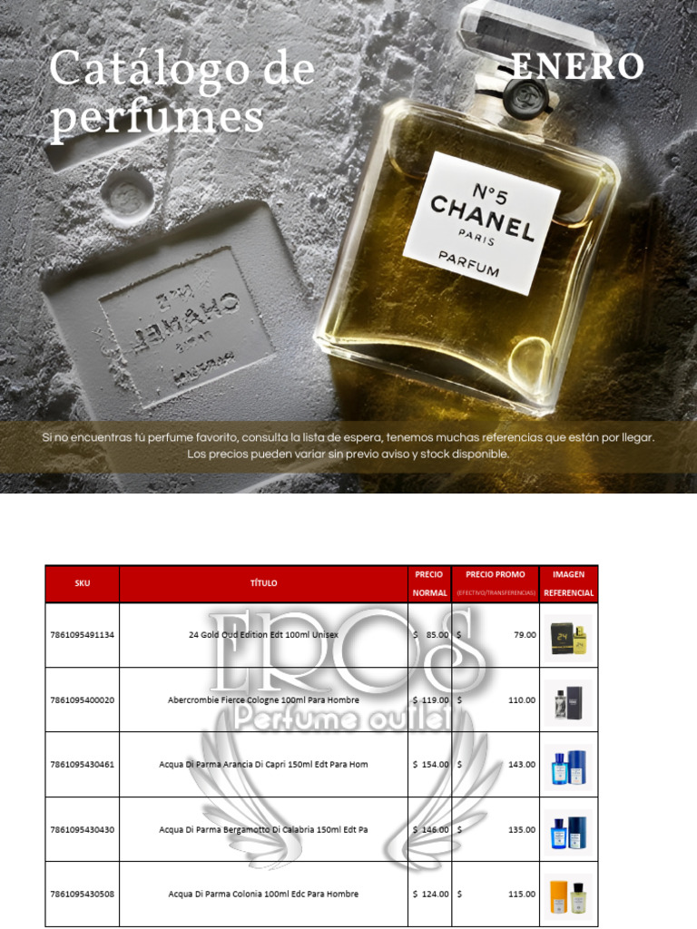 Catálogo de perfumes enero 2023 | PDF | Marca | Artículos de tocador