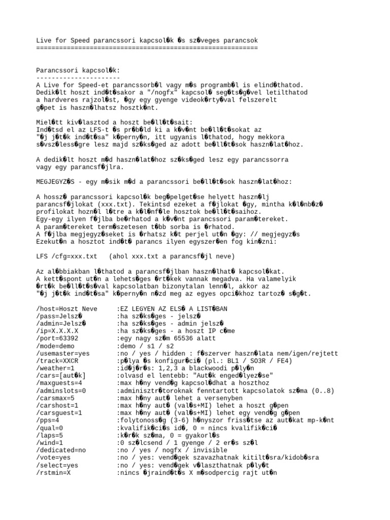 Commands Hungarian | PDF