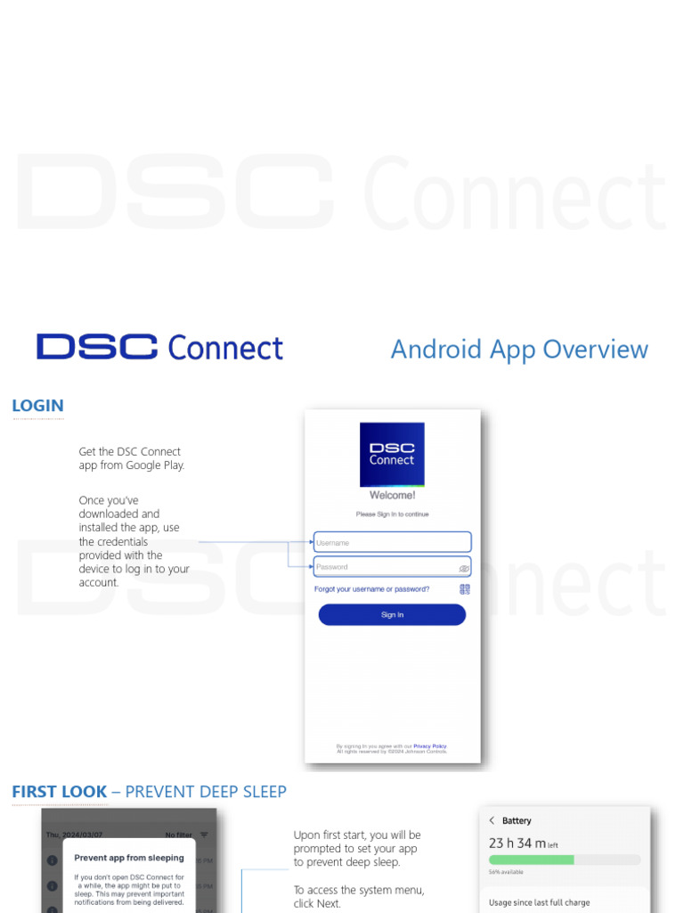 DSC Connect Smartphone Application Overview - v.1.0 - Android | PDF | Mobile App | Android ...