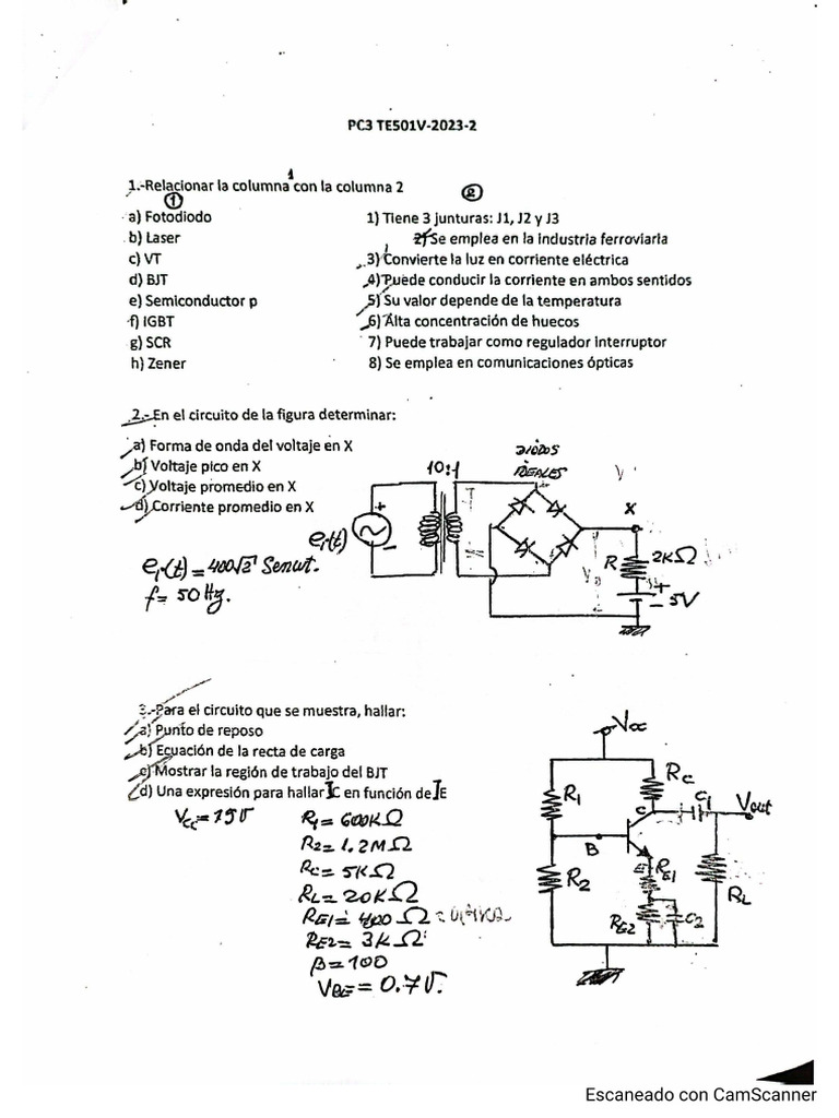 PC3, PC4 y FINAL - Electricidad | PDF