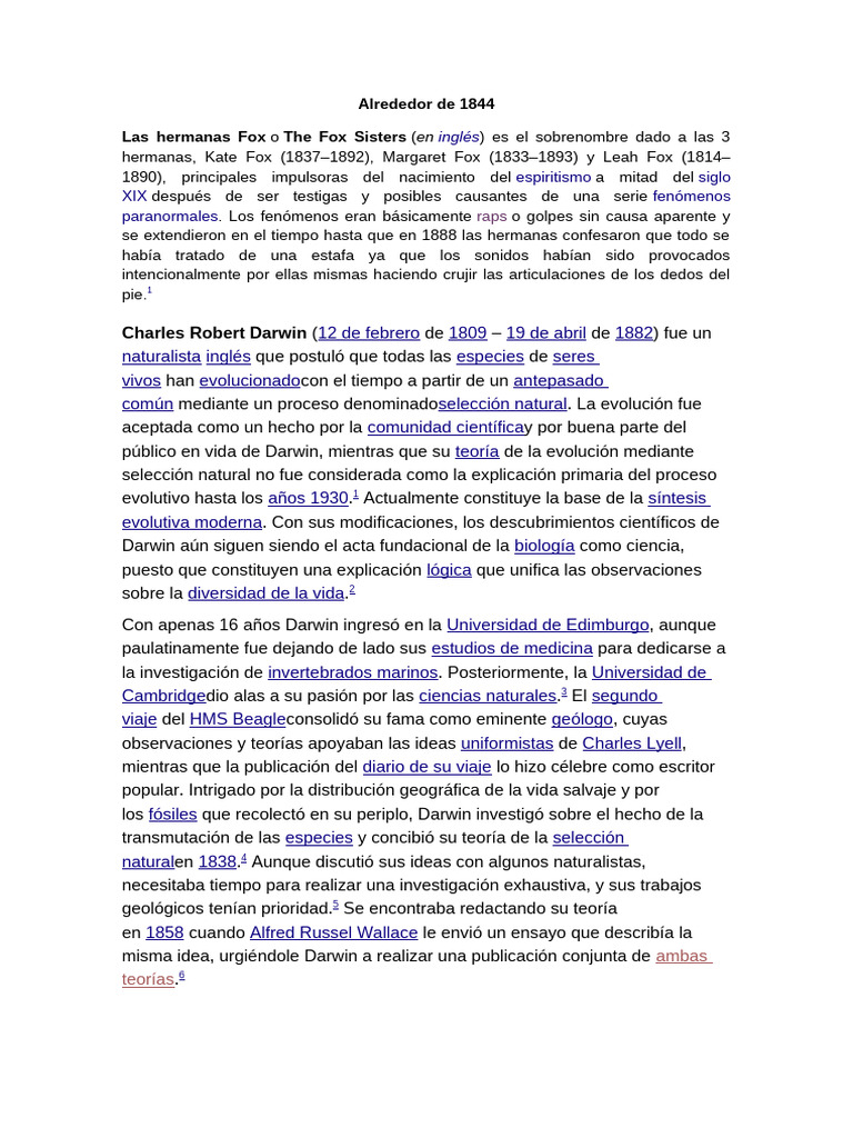 Alrededor de 1844 | PDF | Karl Marx | Charles Darwin