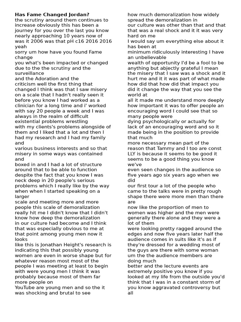 3.has Fame Changed Jordan | PDF | Psychoanalysis | Sigmund Freud