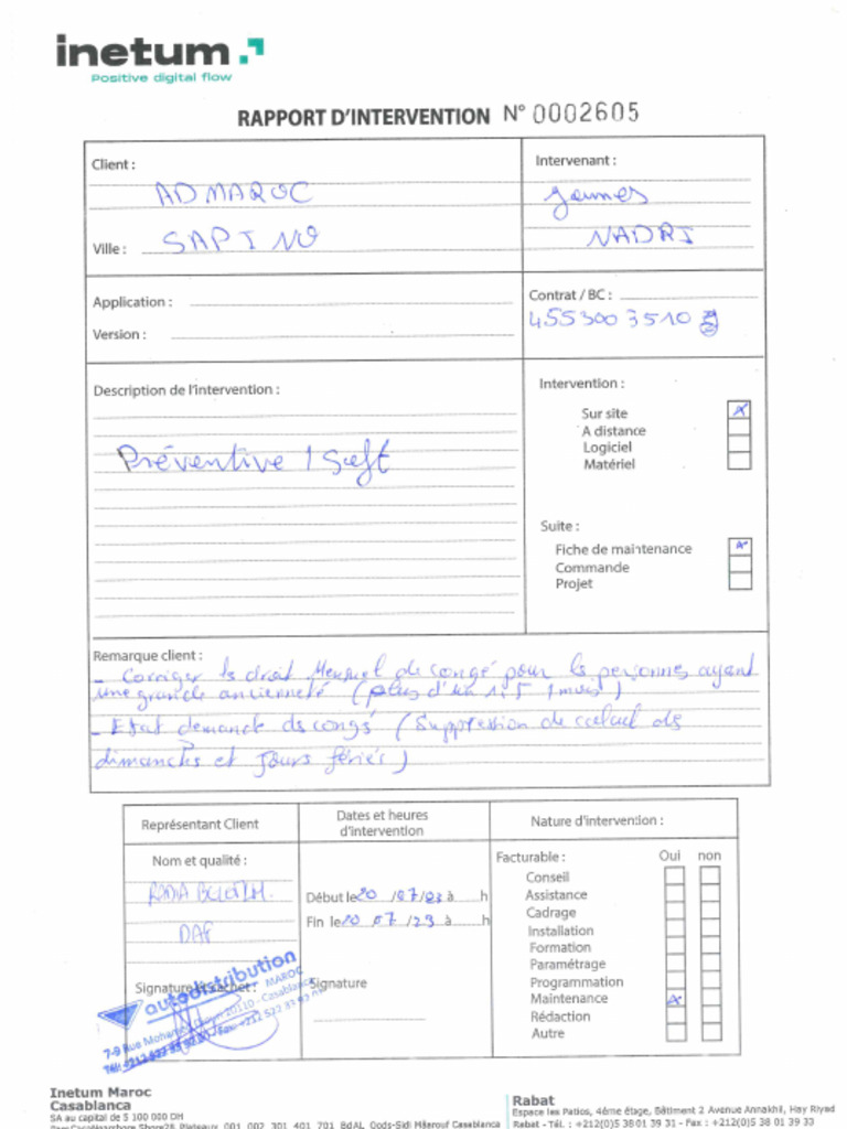 Fiche Ad Maroc | PDF