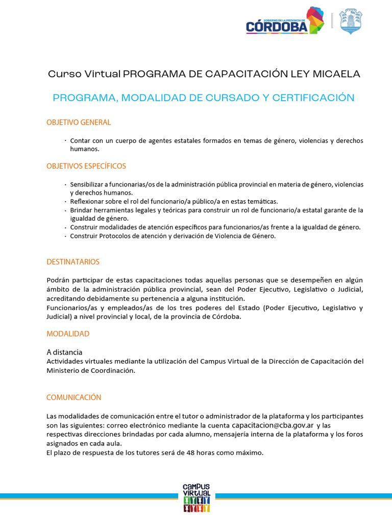 Ley Micaela 2024 | PDF | Mujer | La violencia contra las mujeres