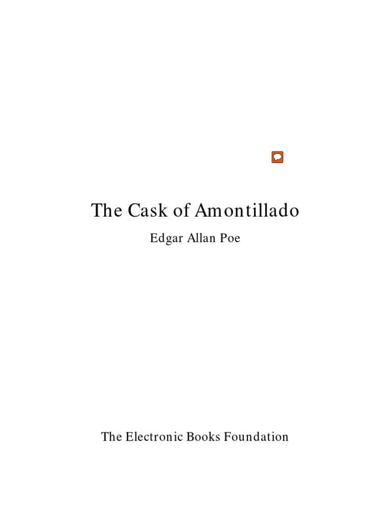 The Cask of Amontillado Summary | PDF