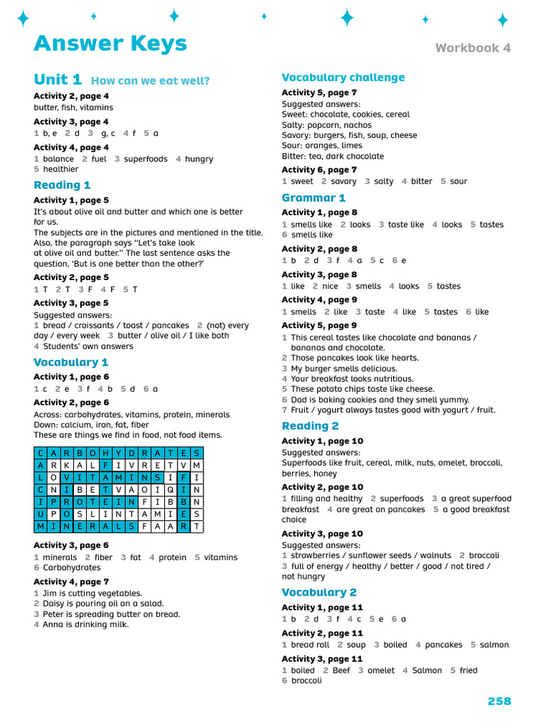 NIK L4 Work Book Answerkey | PDF | Taste | Recycling