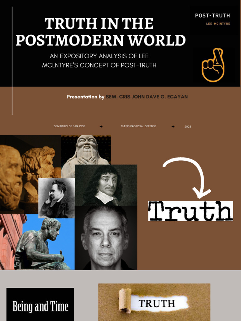 Truth in The Postmodern World PPT Thesis Proposal Defense | PDF