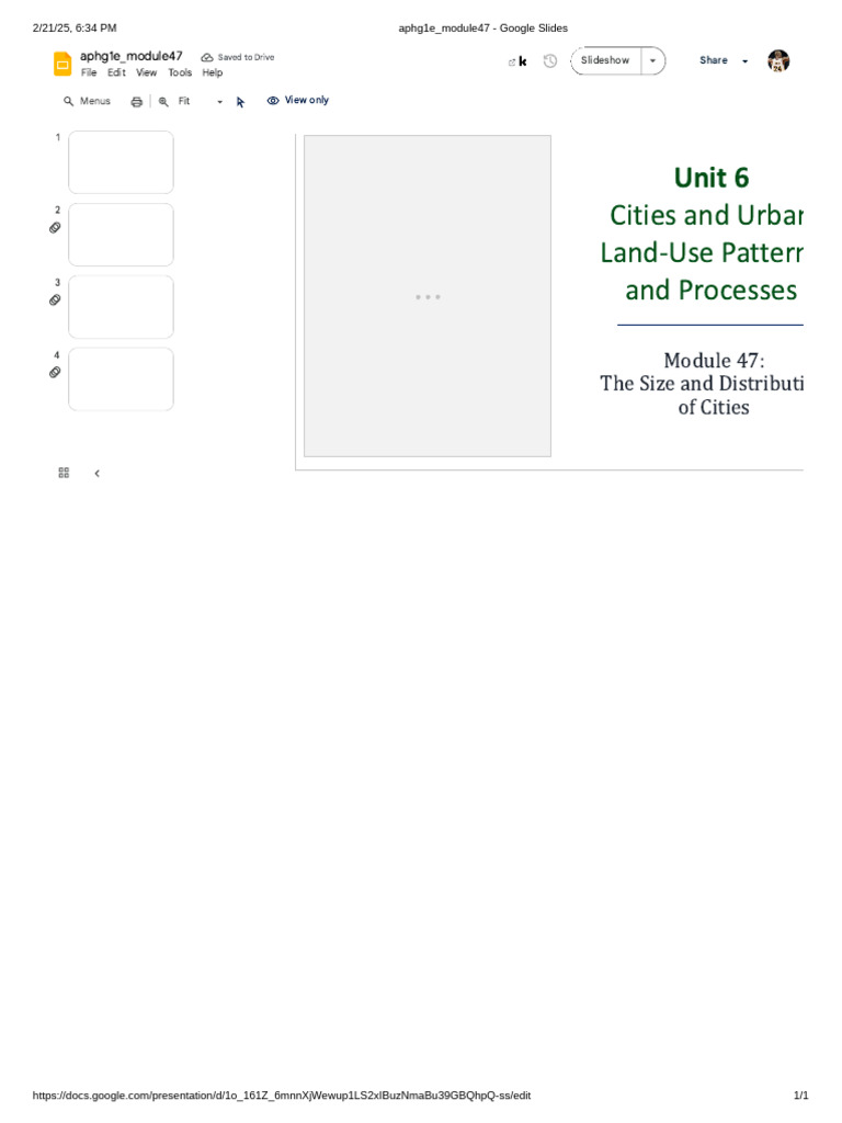 Cities and Urban Land-Use Patterns | PDF