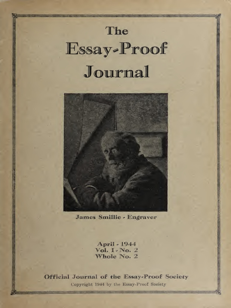 The Easy Proof Journal TEPJ 01 2 | PDF | Engraving | Postage Stamp