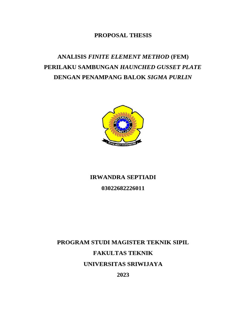 Proposal Rev 2 (Irwandra Septiadi) | PDF