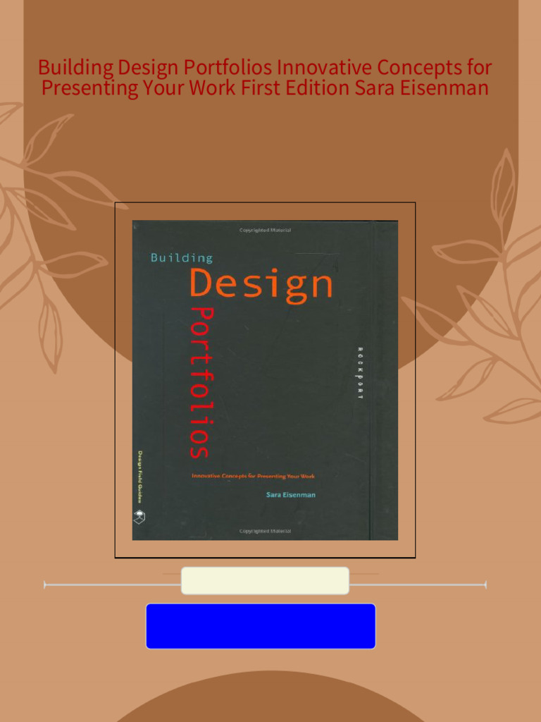 Building Design Portfolios Innovative Concepts for Presenting Your Work First Edition Sara ...