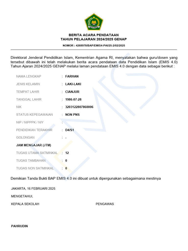 BAP - BAP - 2024 - 2025 - Genap | PDF