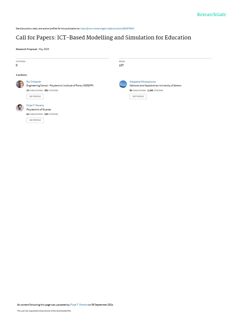 ICT BasedModellingandSimulationforEducation | PDF | Simulation ...