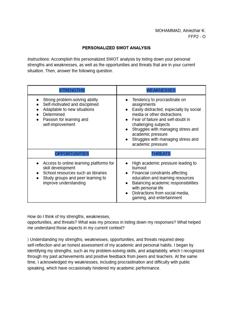 SWOT-ANALYSIS | PDF | Swot Analysis | Educational Technology