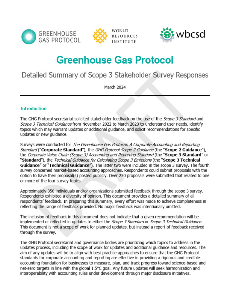 Scope-3-Survey-Summary-Draft | PDF | Life Cycle Assessment