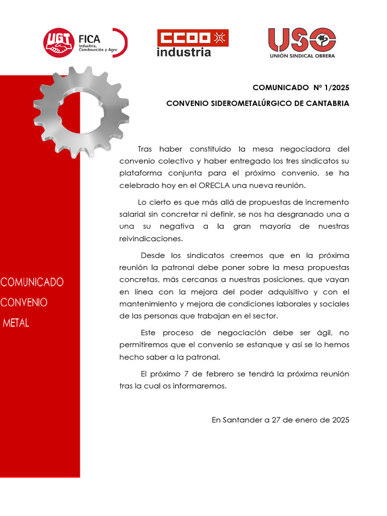 Comunicado 1 - 25 | PDF