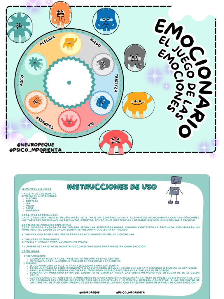 Juego de emociones para niños | PDF | Ira | Ciencias del comportamiento