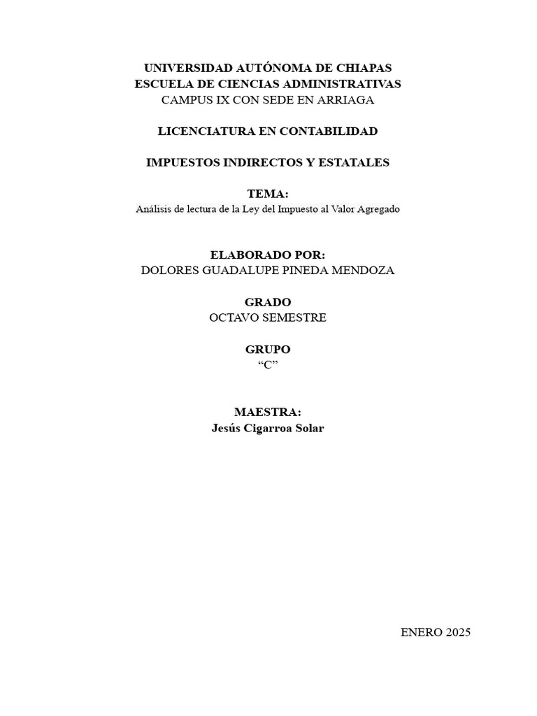 Análisis de la LIVA 2024: Servicios y Bienes | PDF | Impuestos | Impuesto al valor agregado