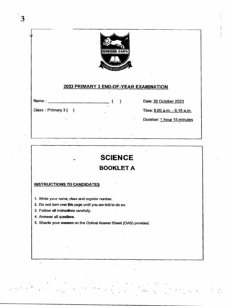 P3_Science_2023_SA2_Taonan | PDF